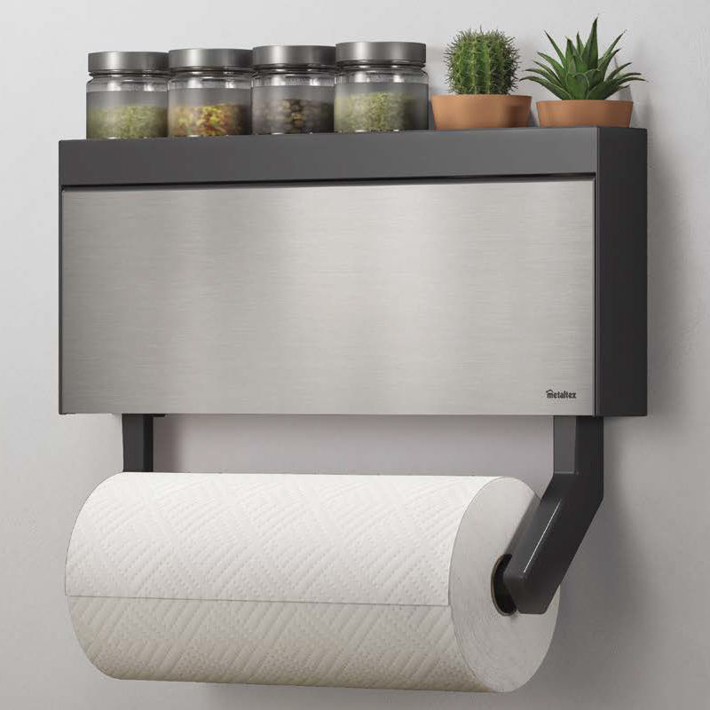 Regroup Shop | Επιτοίχια Πολυθήκη Κουζίνας 3 σε 1 Inox 37,5 x 24,4 x ...